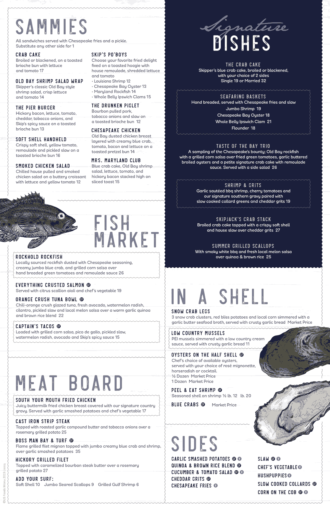 Dinner Menu – Skipper's Pier Waterfront Restaurant, Deale, Maryland